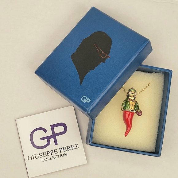 TJC | Jewelry | Giuseppe Perez Genie Pendant Chain Gold Plated 925 ...